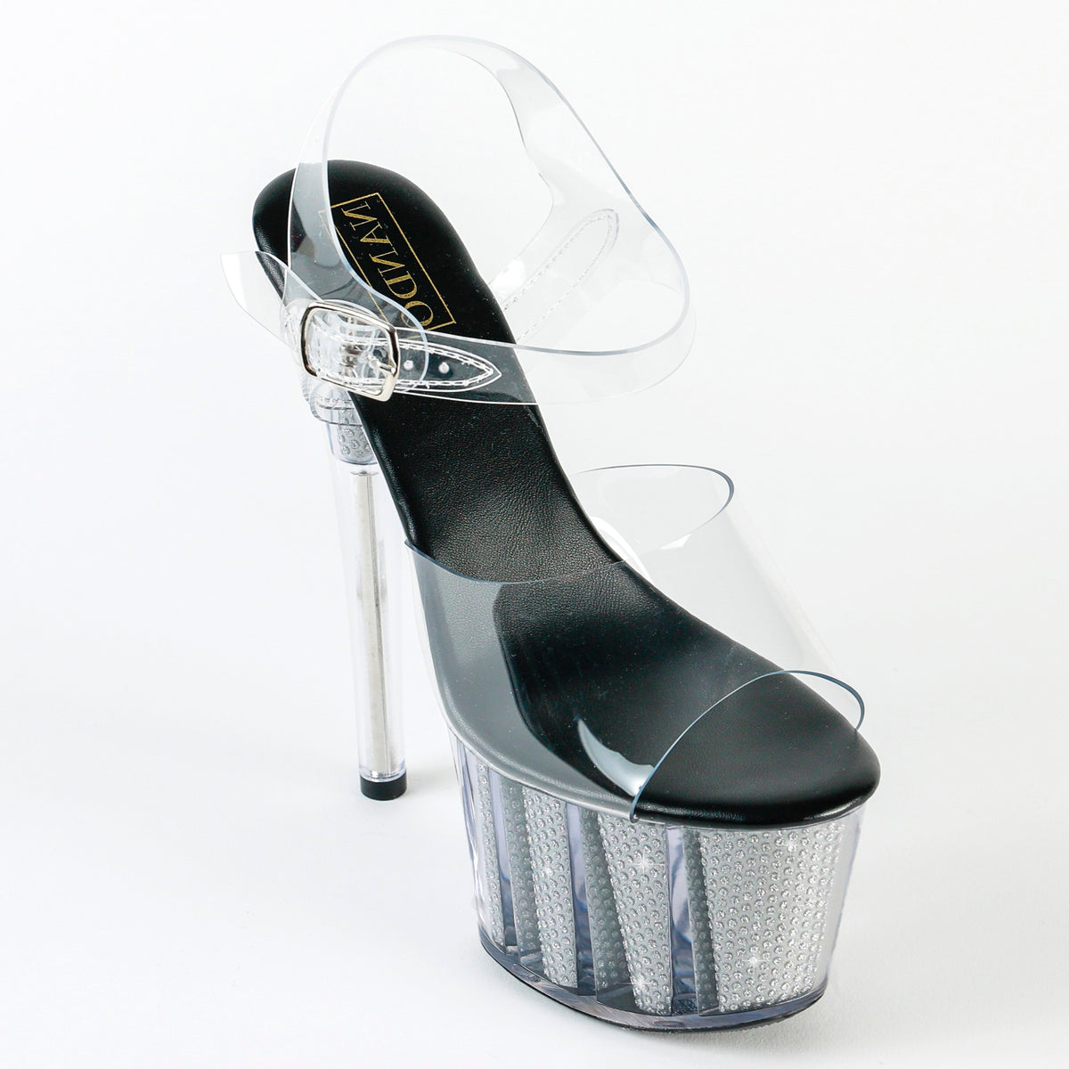 Tacón color plata 17 cm pole dance – Nando Barcelona