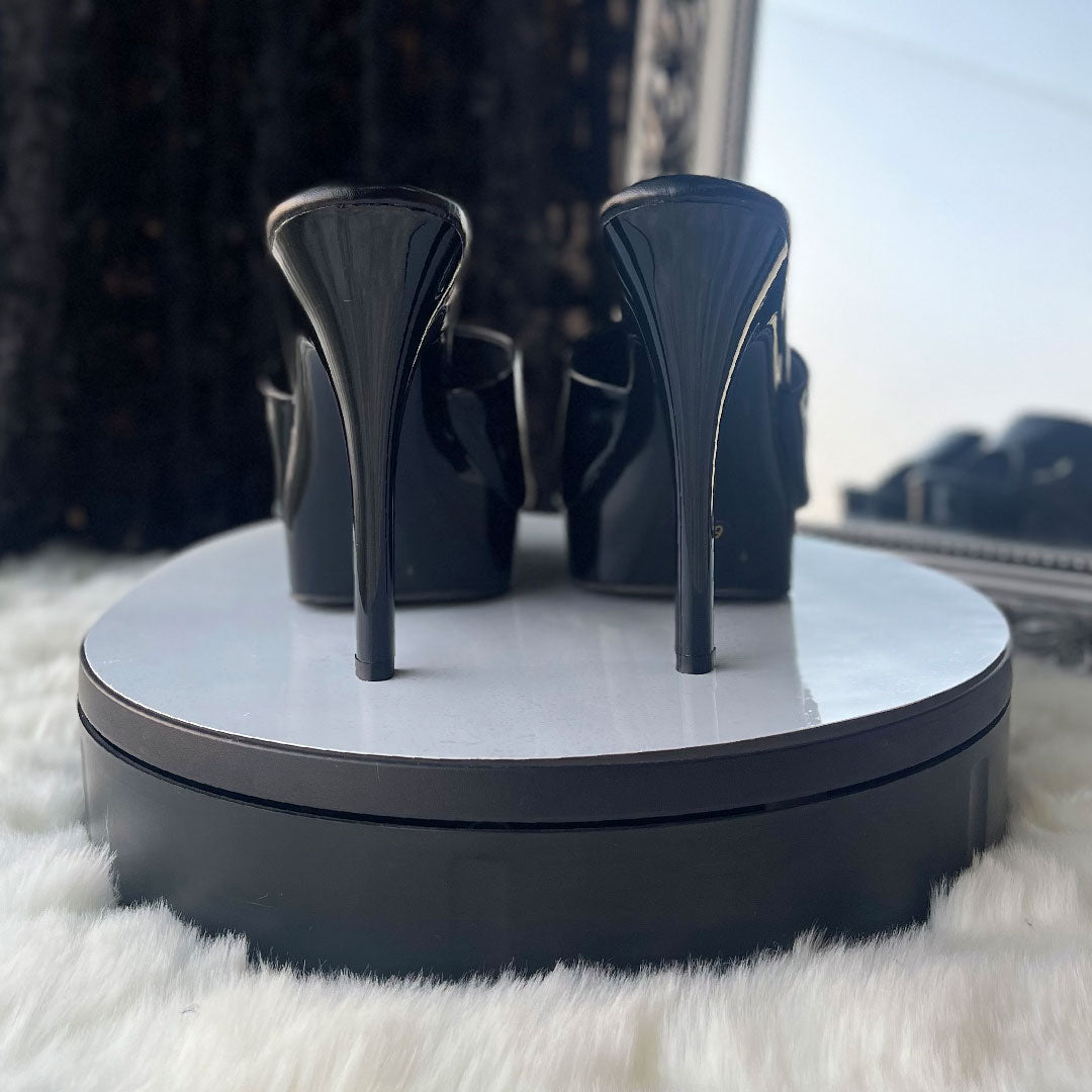 Sandalia negra de cocktail – Nando Barcelona