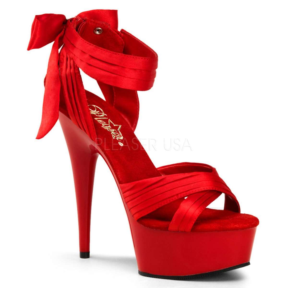 Sandalia alta 15 cm de fiesta color rojo – Nando Barcelona